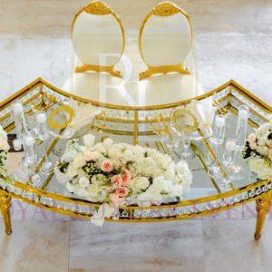 Gold Cocktail Table - Royal Luxury Events